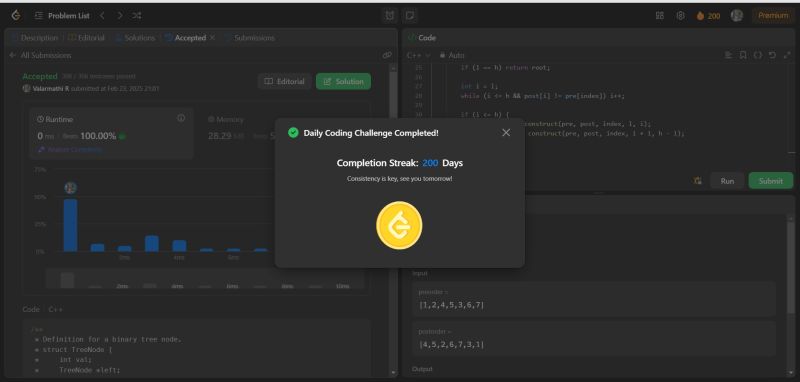 #200daysofcode #keepcoding #growthmindset #dsa #codingjourney | Valar mathi #200daysofcode #keepcoding #growthmindset #dsa #codingjourney | Valar mathi