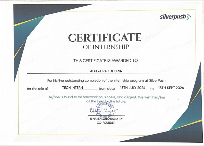 Aditya raj Dhuria on LinkedIn: 🌟 Exciting Milestone Achieved! 🌟 I am ... Aditya raj Dhuria on LinkedIn: 🌟 Exciting Milestone Achieved! 🌟 I am ...