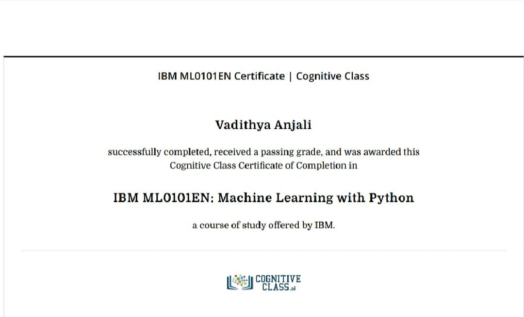 Anjali Vadithya on LinkedIn: #machinelearning #ai #datascience #ibm # ... Anjali Vadithya on LinkedIn: #machinelearning #ai #datascience #ibm # ...