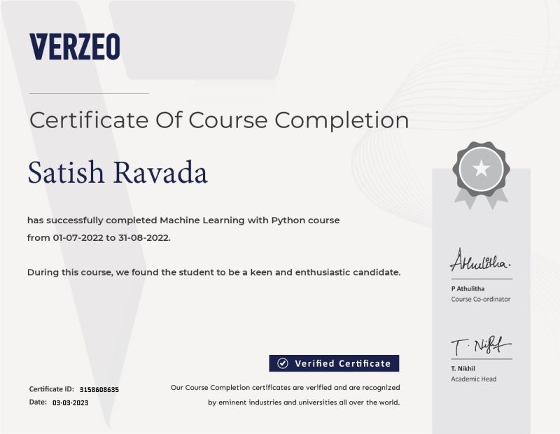 Satish Ravada on LinkedIn: #connections #share #certificate # ... Satish Ravada on LinkedIn: #connections #share #certificate # ...