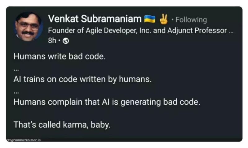 Hemant Pandey on LinkedIn: Writing bad code -> Job Security ? 😝 Src ... Hemant Pandey on LinkedIn: Writing bad code -> Job Security ? 😝 Src ...