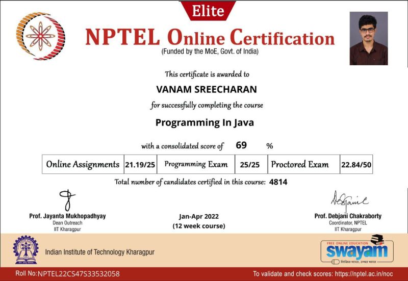 #javaprogramming #nptel #certification #continuouslearning #techskills ... #javaprogramming #nptel #certification #continuouslearning #techskills ...