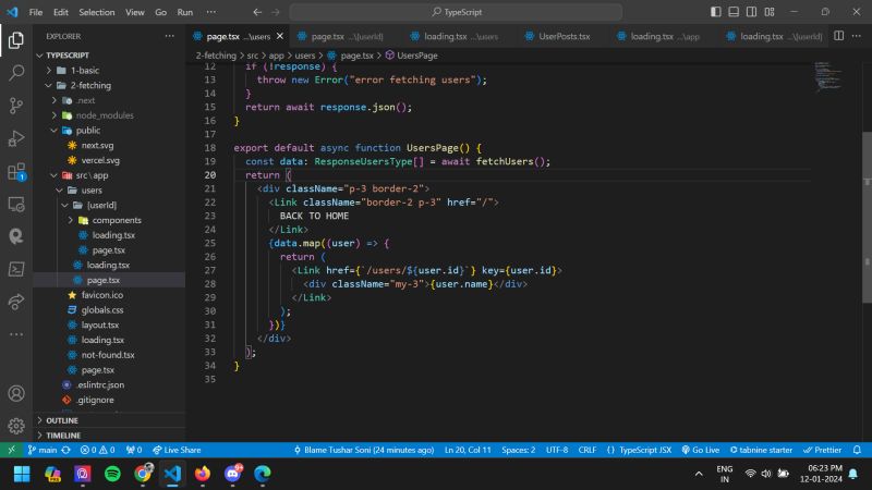 Learned NEXT.JS with Typescript | Tushar Verma posted on the topic ... Learned NEXT.JS with Typescript | Tushar Verma posted on the topic ...