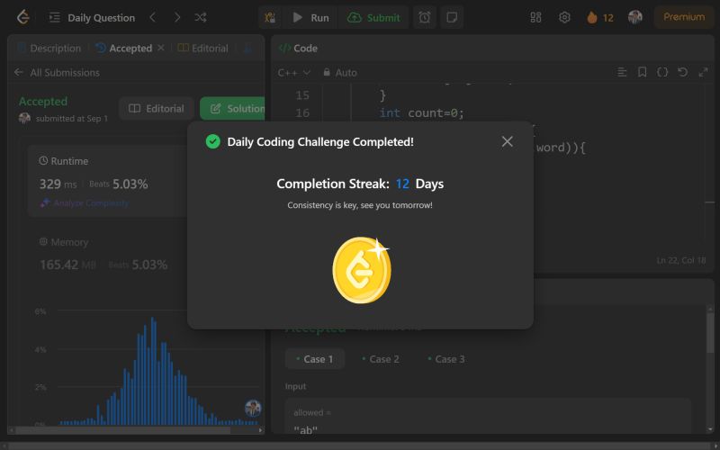 How I solved LeetCode 1684 string problem | Priyobroto Karmakar posted ... How I solved LeetCode 1684 string problem | Priyobroto Karmakar posted ...