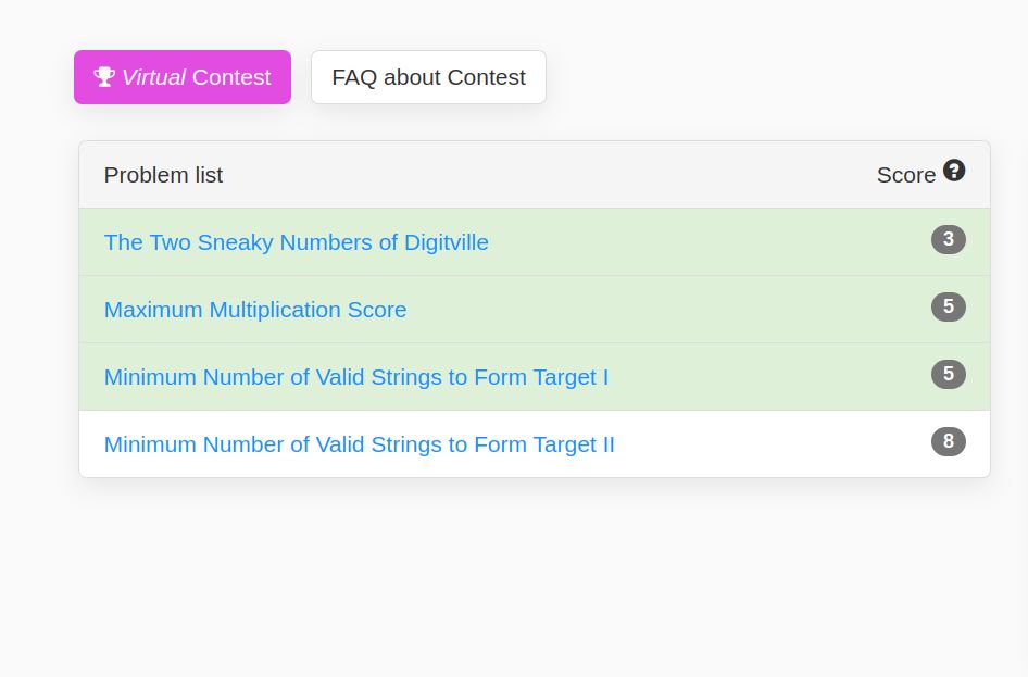 Vinit Tekwani on LinkedIn: #leetcode #contest #dsa #competitive # ... Vinit Tekwani on LinkedIn: #leetcode #contest #dsa #competitive # ...