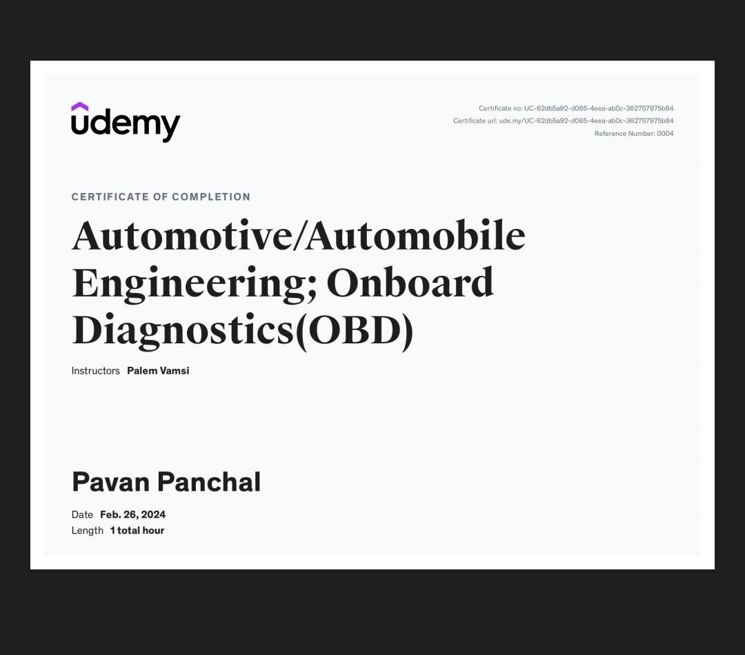Pavan Panchal on LinkedIn: #obd #diagnostics Pavan Panchal on LinkedIn: #obd #diagnostics
