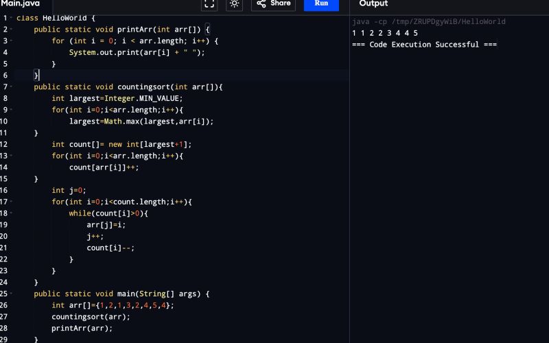 Gautam Agrawal on LinkedIn: Exploring Counting Sort in Java! 🚀 I ... Gautam Agrawal on LinkedIn: Exploring Counting Sort in Java! 🚀 I ...