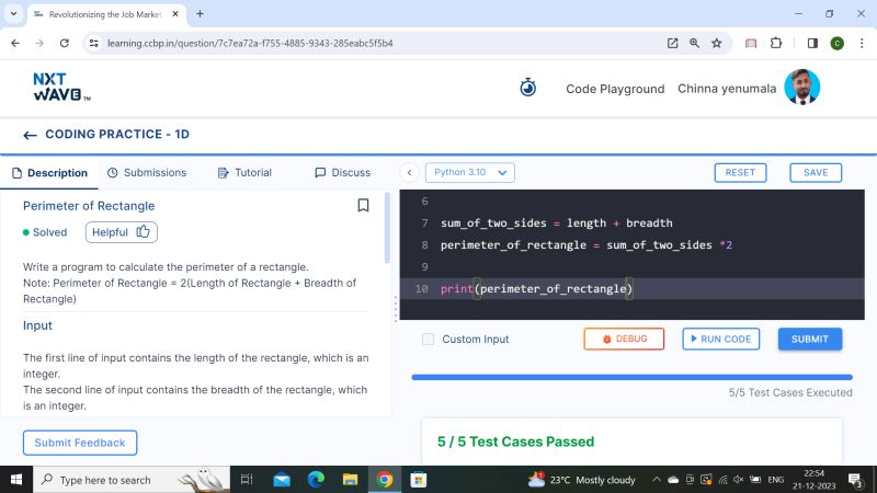 Chinna Yenumala on LinkedIn: #nxtwave #ccbpian #pythonprogramming # ... Chinna Yenumala on LinkedIn: #nxtwave #ccbpian #pythonprogramming # ...