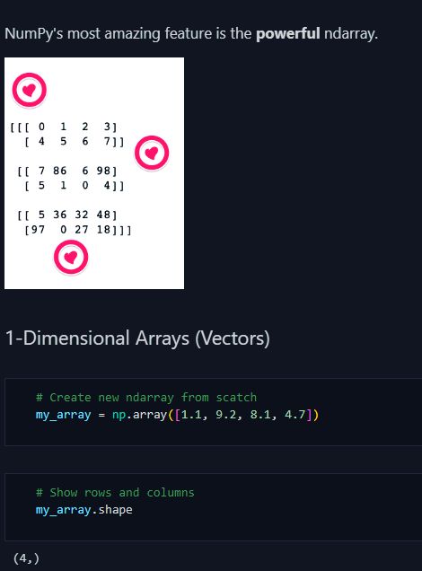 TAYYABA ANWER on LinkedIn: #100daysofcode #numpy #n_dimensional_arrays ... TAYYABA ANWER on LinkedIn: #100daysofcode #numpy #n_dimensional_arrays ...