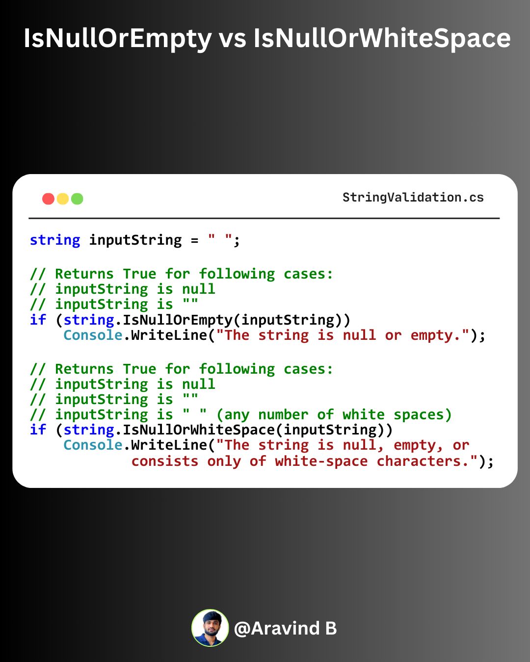 Aravind B on LinkedIn: #dotnet #csharp #programming #codingtips # ... Aravind B on LinkedIn: #dotnet #csharp #programming #codingtips # ...