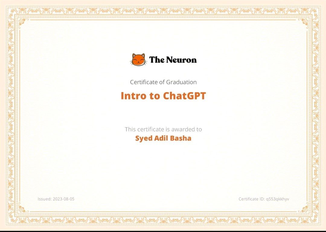 Syed Adil Basha on LinkedIn: Hello connections I'm glad to share that i ... Syed Adil Basha on LinkedIn: Hello connections I'm glad to share that i ...