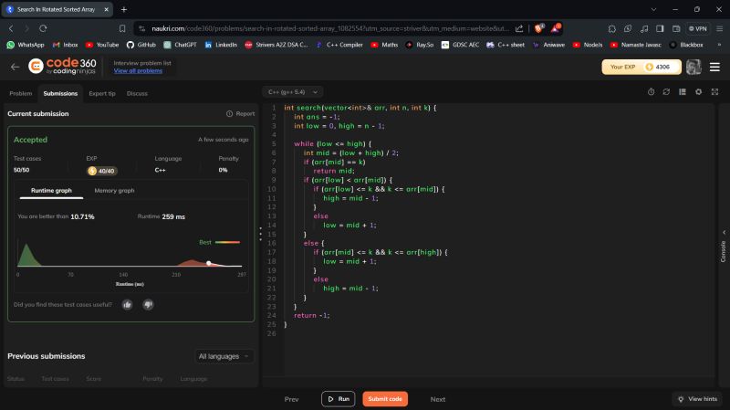 Sujal Barnwal on LinkedIn: Binary Search of Rotated Array!!! Sujal Barnwal on LinkedIn: Binary Search of Rotated Array!!!