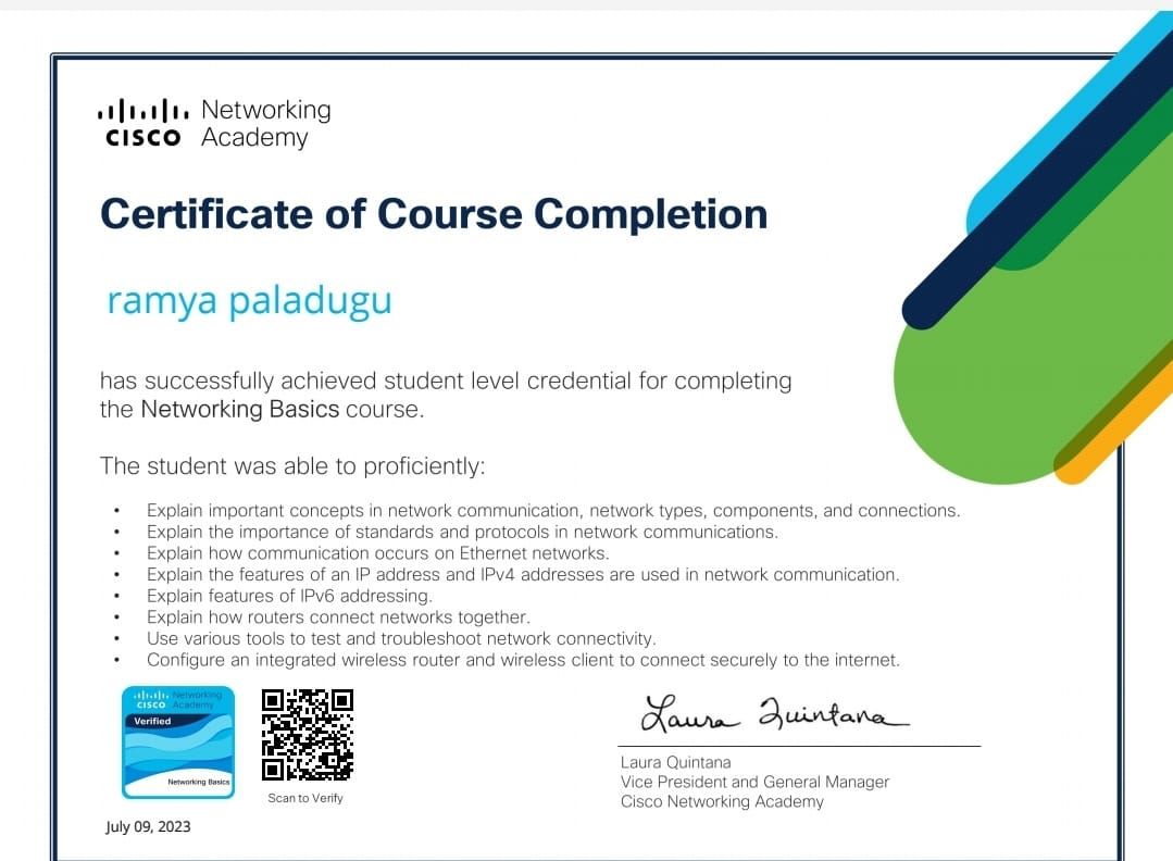 PALADUGU RAMYA Ramya on LinkedIn: #networkingbasics #networkingacademy ... PALADUGU RAMYA Ramya on LinkedIn: #networkingbasics #networkingacademy ...