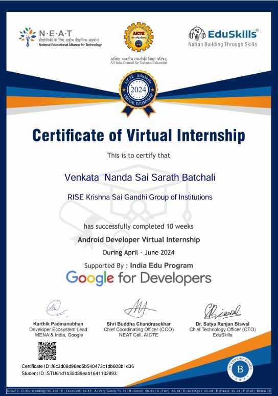 Venkata Nanda Sai Sarath Batchali on LinkedIn: I'm thrilled to share ... Venkata Nanda Sai Sarath Batchali on LinkedIn: I'm thrilled to share ...