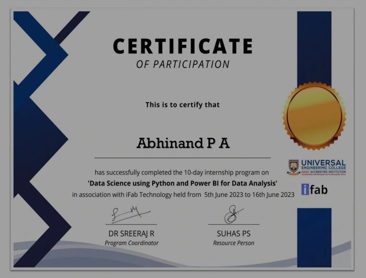 Abhinand p a on LinkedIn: #datascience #python #powerbi # ... Abhinand p a on LinkedIn: #datascience #python #powerbi # ...