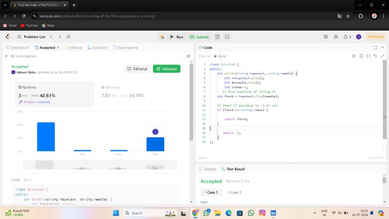 Jahnavi Sinha on LinkedIn: Day 6 of 50 Days of LeetCode Challenge π π ... Jahnavi Sinha on LinkedIn: Day 6 of 50 Days of LeetCode Challenge π π ...