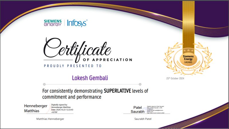 LOKESH GEMBALI on LinkedIn: #appreciation #teamwork #s4eams # ... LOKESH GEMBALI on LinkedIn: #appreciation #teamwork #s4eams # ...