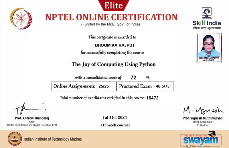 #nptel #pythonprogramming #certification #learningandgrowth #techskills ... #nptel #pythonprogramming #certification #learningandgrowth #techskills ...