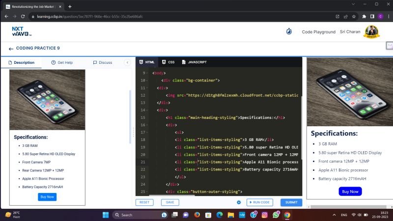 Sri charan Repakula on LinkedIn: #css #html #coding #practice #nxtwave ... Sri charan Repakula on LinkedIn: #css #html #coding #practice #nxtwave ...