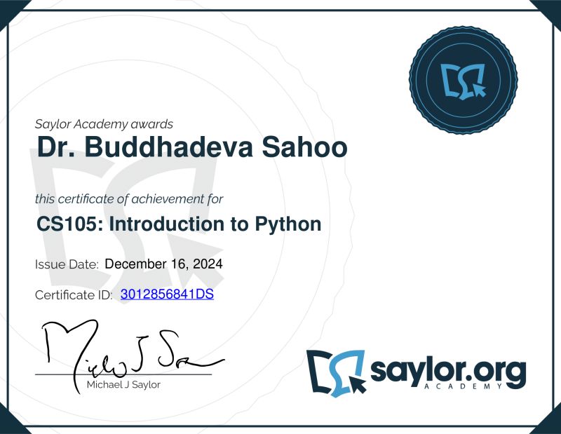 Dr. Buddhadeva Sahoo on LinkedIn: #python #programming # ... Dr. Buddhadeva Sahoo on LinkedIn: #python #programming # ...