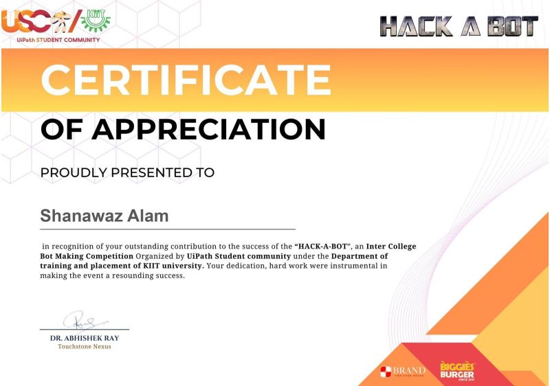 Shanawaz Alam on LinkedIn: #hackabot #uipath #eventmanagement #teamwork ... Shanawaz Alam on LinkedIn: #hackabot #uipath #eventmanagement #teamwork ...