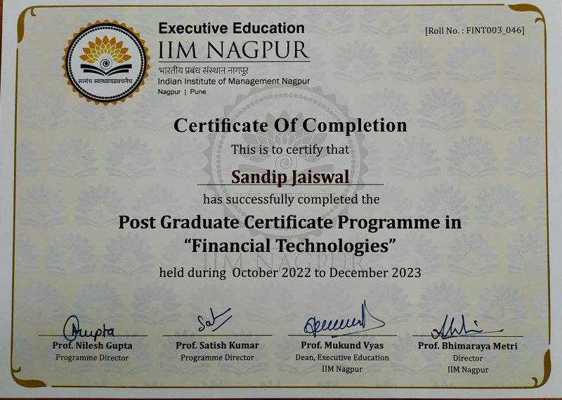 CA Sandip Jaiswal on LinkedIn: #iimnagpur #fintech | 12 comments CA Sandip Jaiswal on LinkedIn: #iimnagpur #fintech | 12 comments
