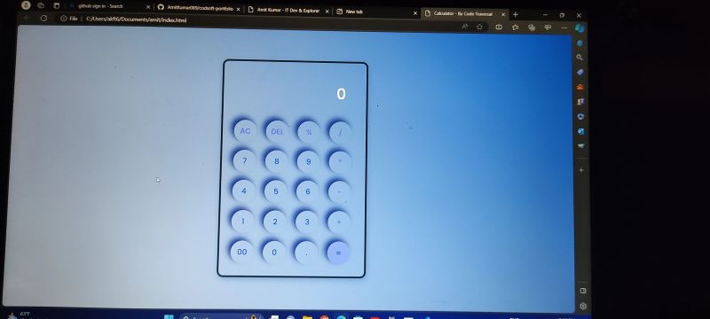 Amit Kumar on LinkedIn: task 3 CodSoft calculator using html css and js Amit Kumar on LinkedIn: task 3 CodSoft calculator using html css and js