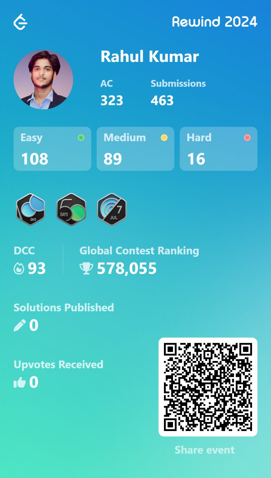 Rahul Kr Sharma on LinkedIn: #leetcoderewind2024 #codingjourney # ... Rahul Kr Sharma on LinkedIn: #leetcoderewind2024 #codingjourney # ...