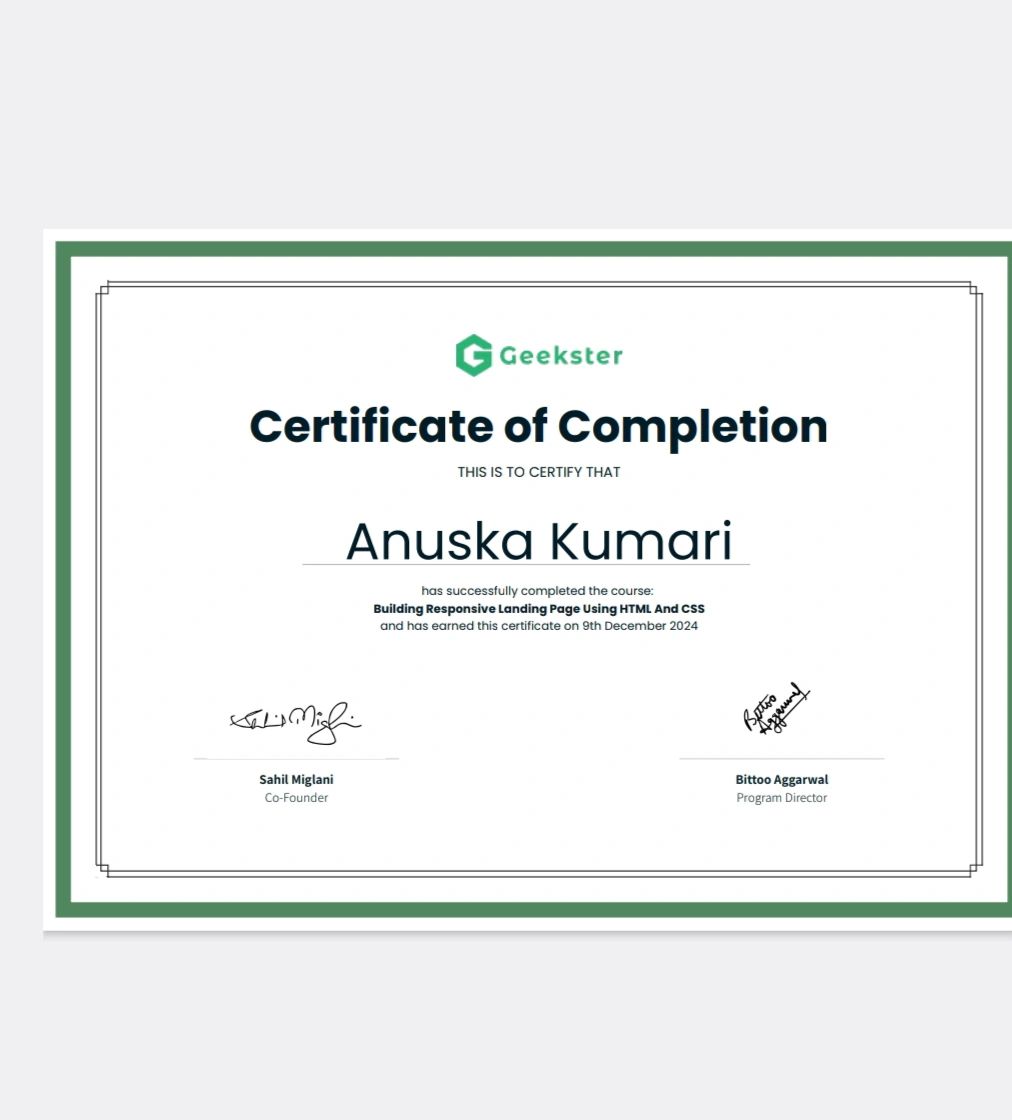 Anuska Kumari on LinkedIn: #webdevelopment #html #css #learningjourney ... Anuska Kumari on LinkedIn: #webdevelopment #html #css #learningjourney ...