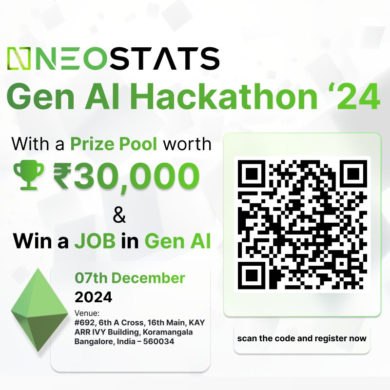 NeoStats on LinkedIn: #hackathon #generativeai #aiinnovation # ... NeoStats on LinkedIn: #hackathon #generativeai #aiinnovation # ...