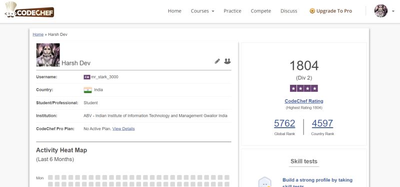 HARSH DEV on LinkedIn: #competitiveprogramming #codechef #milestone # ... HARSH DEV on LinkedIn: #competitiveprogramming #codechef #milestone # ...