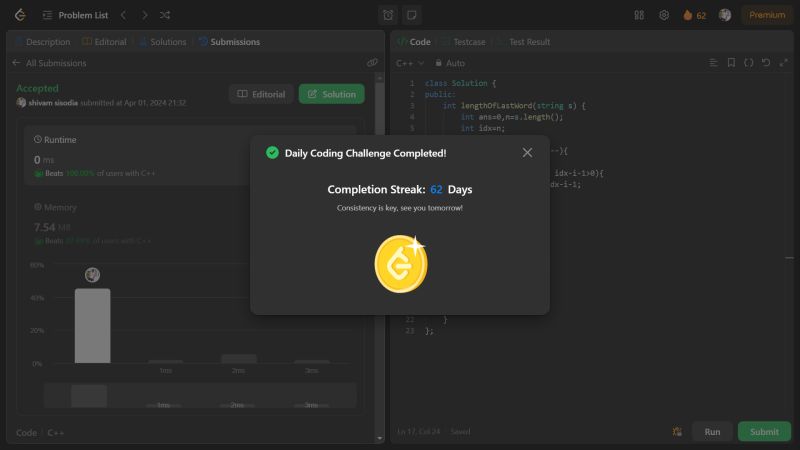 #100daysofcode #leetcode #coding #learninganddevelopment… | shivam sisodia #100daysofcode #leetcode #coding #learninganddevelopment… | shivam sisodia