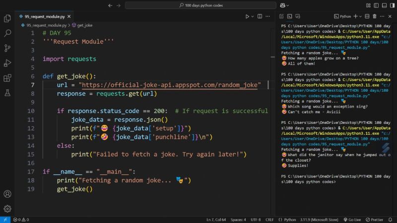 #100dayscodechallenge #100daysofcode #python #webrequests # ... #100dayscodechallenge #100daysofcode #python #webrequests # ...