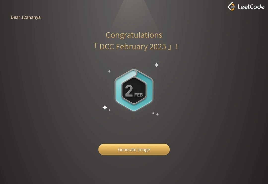 #leetcode #codingstreak #problemsolving #consistency #dsa… | Ananya Goel #leetcode #codingstreak #problemsolving #consistency #dsa… | Ananya Goel