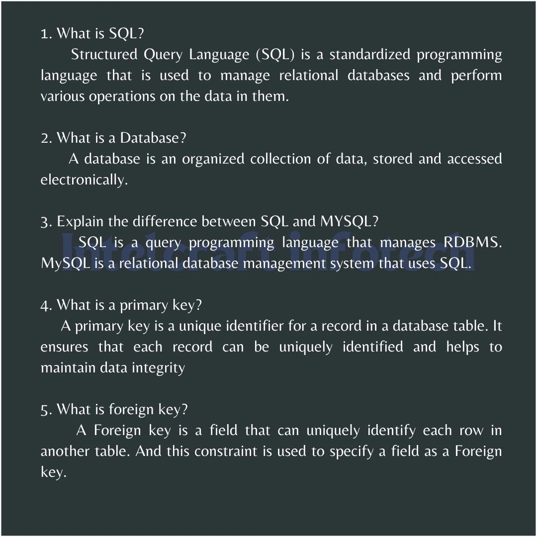 Intelcraft Infotech on LinkedIn: #sql #sqltraining #sqldeveloper #sqltips Intelcraft Infotech on LinkedIn: #sql #sqltraining #sqldeveloper #sqltips