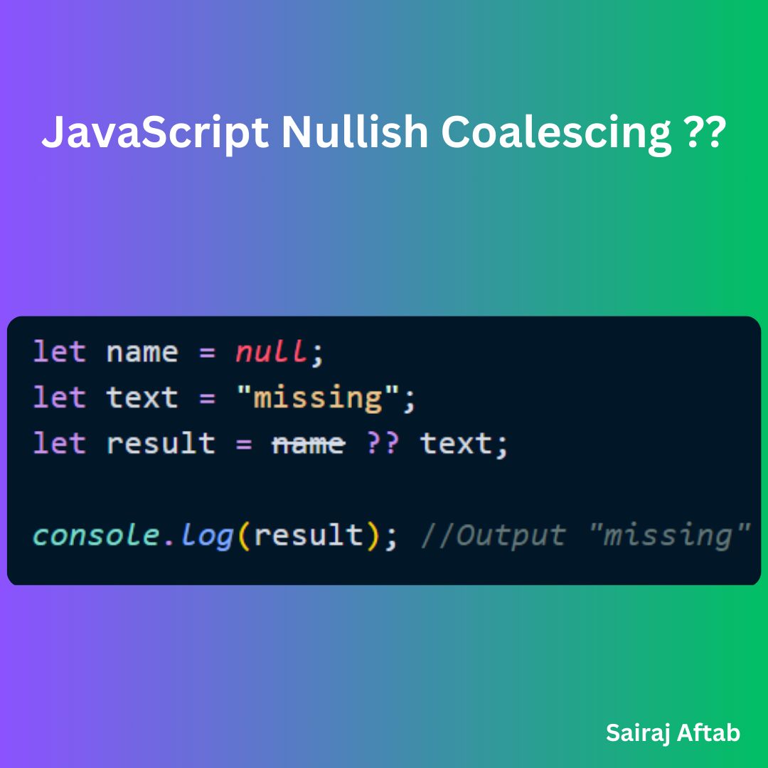 Sairaj Aftab on LinkedIn: #javascript Sairaj Aftab on LinkedIn: #javascript
