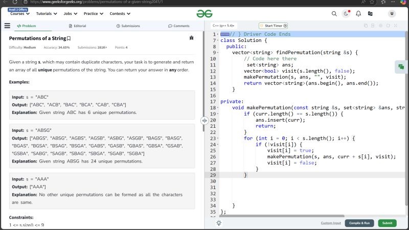 Uday Gupta on LinkedIn: #recursion #gfg160 #geekstreak2025 #permutations Uday Gupta on LinkedIn: #recursion #gfg160 #geekstreak2025 #permutations