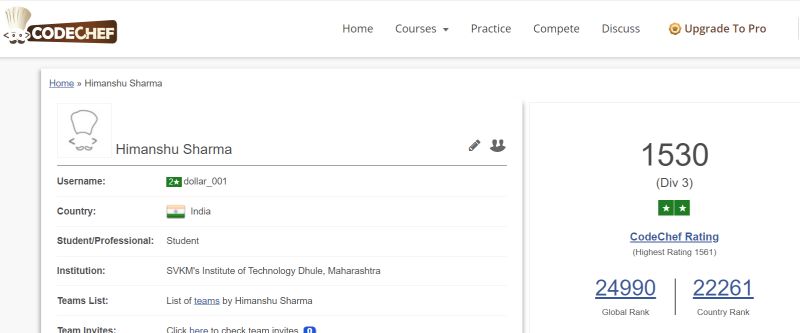 Himanshu S. on LinkedIn: #codechef #competitiveprogramming # ... Himanshu S. on LinkedIn: #codechef #competitiveprogramming # ...