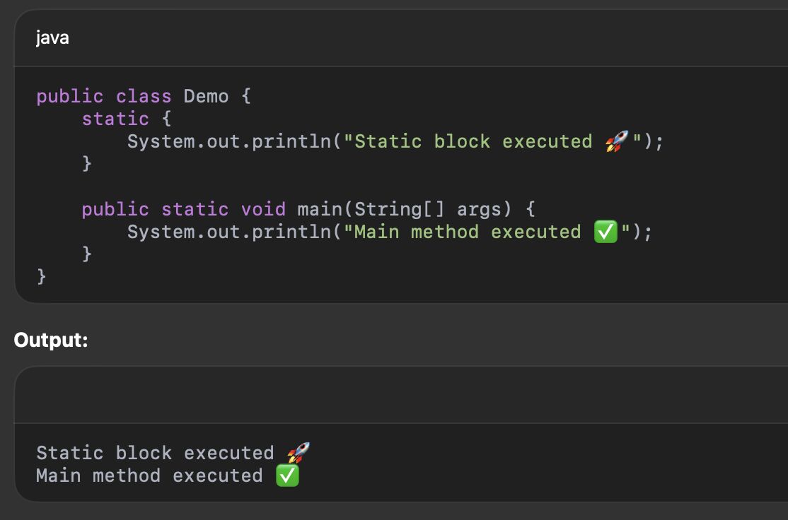 #java #staticblock #javaconcepts #backend #dsa #codesmart… | Hritik Agrawal #java #staticblock #javaconcepts #backend #dsa #codesmart… | Hritik Agrawal