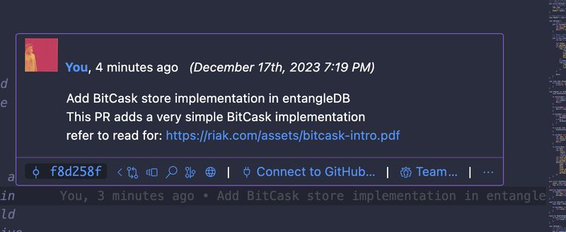 New BitCask store implementation for entangledb | Sarthak Dalabehera ... New BitCask store implementation for entangledb | Sarthak Dalabehera ...