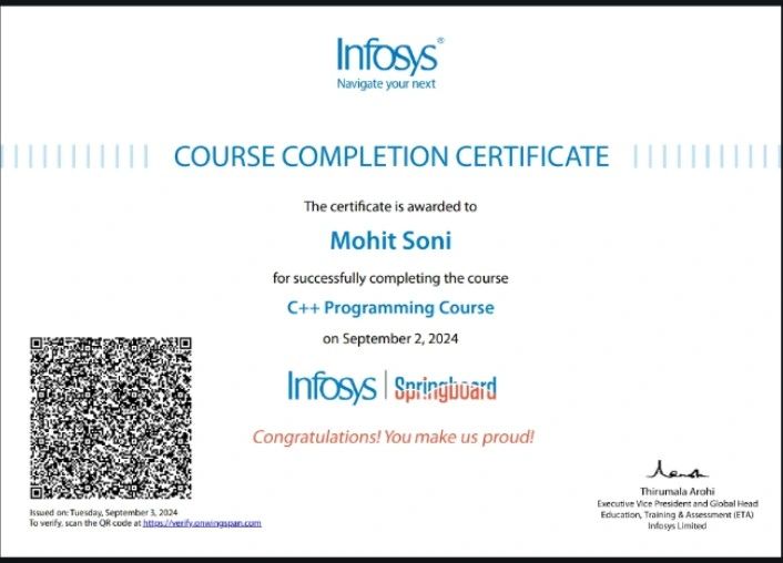 Mohit Soni on LinkedIn: #infosysspringboard #coding #c #oop Mohit Soni on LinkedIn: #infosysspringboard #coding #c #oop