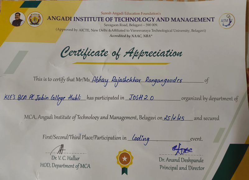 #coding #problemsolving #learning #josh #belgaum | Abhay R Rangangoudar #coding #problemsolving #learning #josh #belgaum | Abhay R Rangangoudar