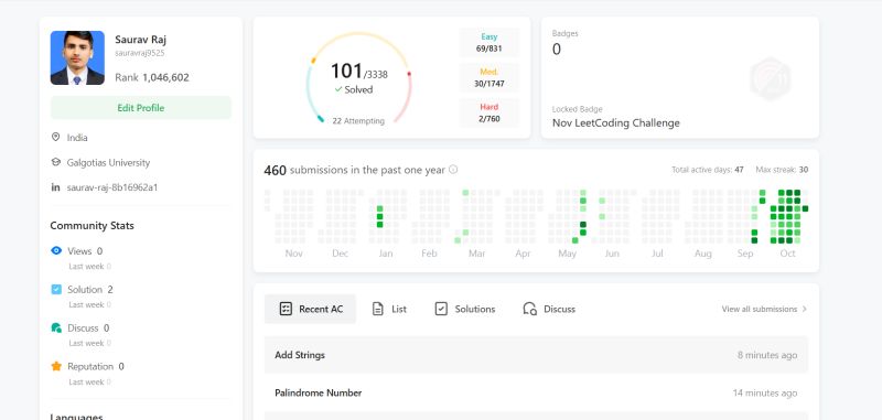 Saurav Raj on LinkedIn: #leetcode #codingskills #algorithms # ... Saurav Raj on LinkedIn: #leetcode #codingskills #algorithms # ...