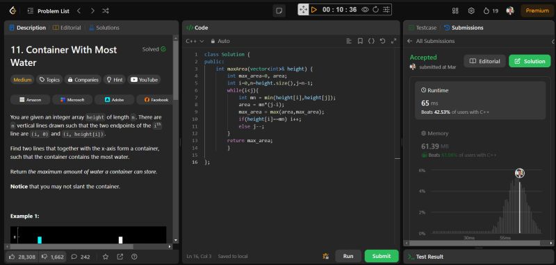 Abhishek Patel on LinkedIn: #75dayscodechalleng #leetcode #algorithm # ... Abhishek Patel on LinkedIn: #75dayscodechalleng #leetcode #algorithm # ...