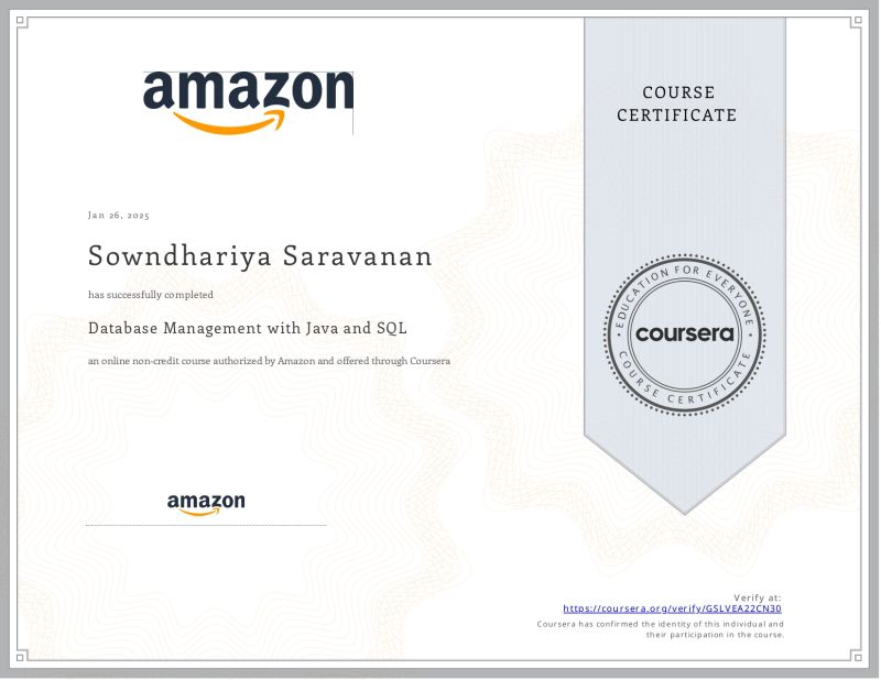 Sowndhariya Saravanan on LinkedIn: #databasemanagement #java #sql # ... Sowndhariya Saravanan on LinkedIn: #databasemanagement #java #sql # ...