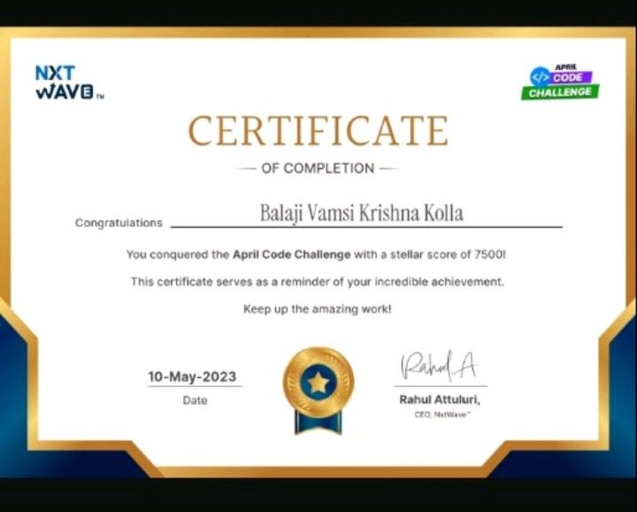 Balaji Vamsi Krishna Kolla on LinkedIn: Hello everyone, I have ... Balaji Vamsi Krishna Kolla on LinkedIn: Hello everyone, I have ...