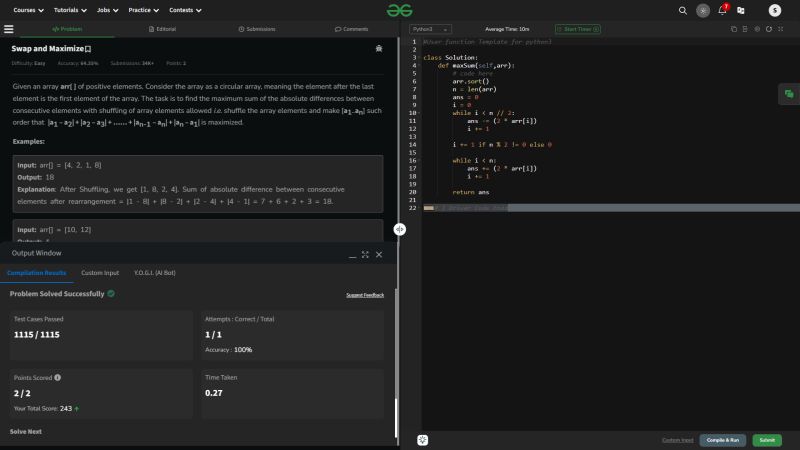 Suryansh Singh on LinkedIn: #dsa #circulararray #optimalarrangement #python Suryansh Singh on LinkedIn: #dsa #circulararray #optimalarrangement #python
