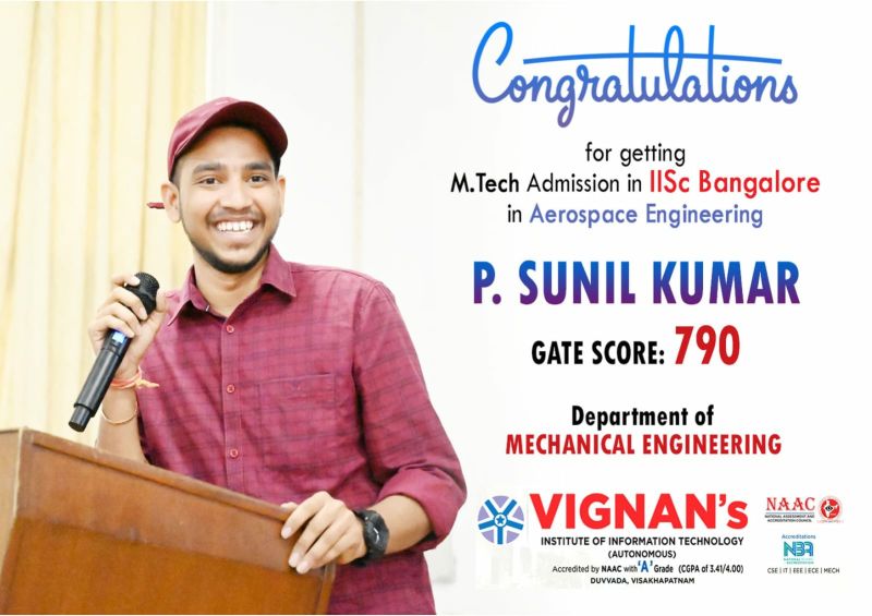 Dr.K.Madhusudhana Rao on LinkedIn: #alumni #vignan #secured #seat #iisc Dr.K.Madhusudhana Rao on LinkedIn: #alumni #vignan #secured #seat #iisc