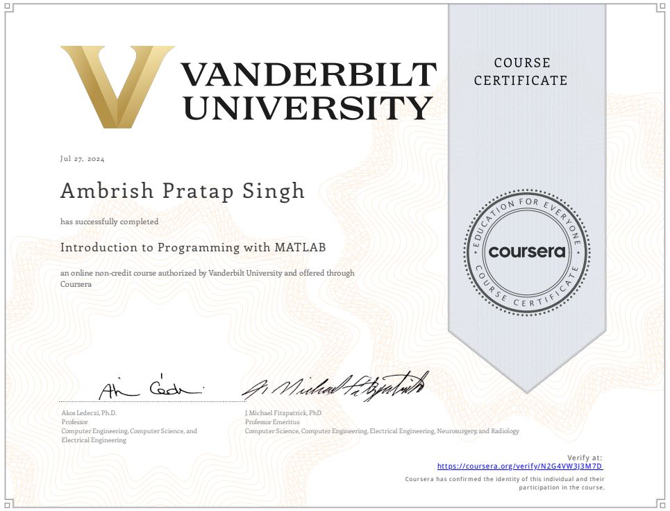 Ambrish Pratap Singh on LinkedIn: #matlab #programming #dataanalysis # ... Ambrish Pratap Singh on LinkedIn: #matlab #programming #dataanalysis # ...