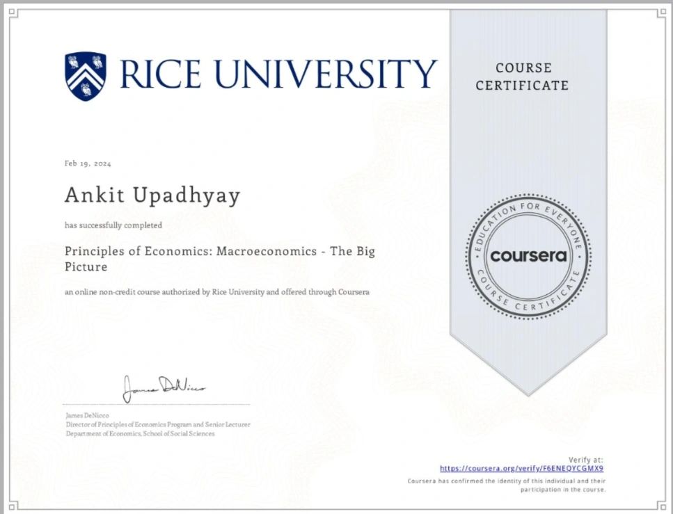Ankit Upadhyay on LinkedIn: #coursera #economics #macroeconomics # ... Ankit Upadhyay on LinkedIn: #coursera #economics #macroeconomics # ...